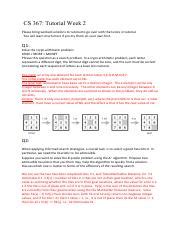 Tutorial2 Final Final AnswersV15 Pdf CS 367 Tutorial Week 2 Please Bring Worked Solutions To