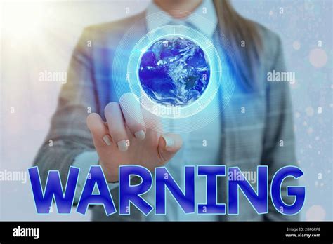 Handwriting Text Writing Warning Conceptual Photo Advice Sign For Possible Danger Safety Symbol