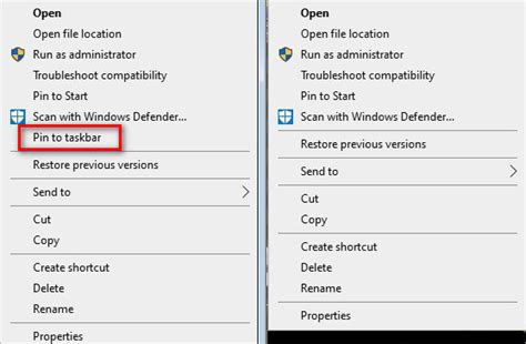 How To Add Or Remove Pin To Taskbar Context Menu In Windows 10