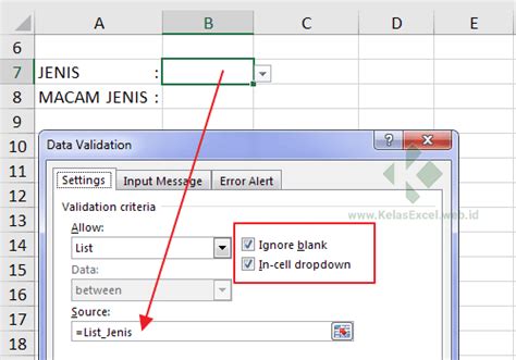 Cara Membuat Dropdown List Bertingkat Pada Excel Kompilasi Excel