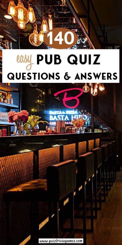 60 bar trivia questions and answers for your next night out – Artofit
