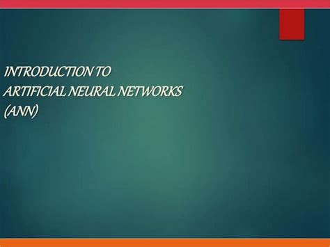 Introduction To Neural Networkspptx
