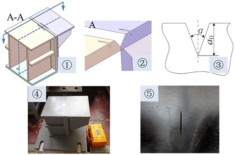 crack propagation experimental specimen of cutterhead characteristic