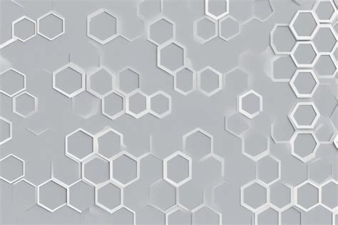 3d Rendering Seamless Modern Gray Hexagonal Shape Pattern Tile Design Wall Texture Background