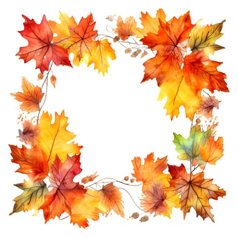 Fall Leaves Border Clipart