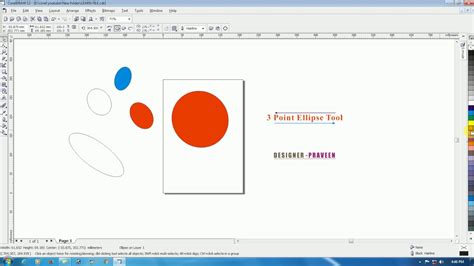 Coreldraw Ellipse Tool Youtube