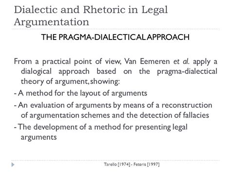 Dialectic And Rhetoric In Legal Argumentation Ppt Download
