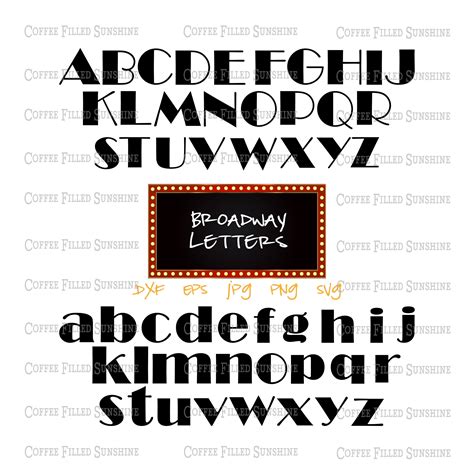 Broadway Cyrillic Font Broadway Font Fonts Lettering
