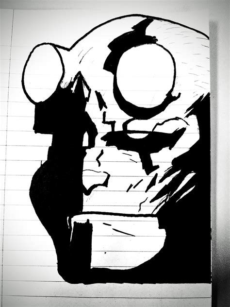Hellboi Sketch I Did While Bored In Work Rlearntodraw