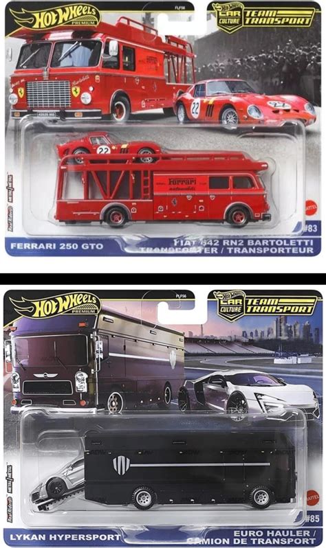 Buy Hot Wheels Premium Team Transport And Euro Hauler Set — Ferrari 250