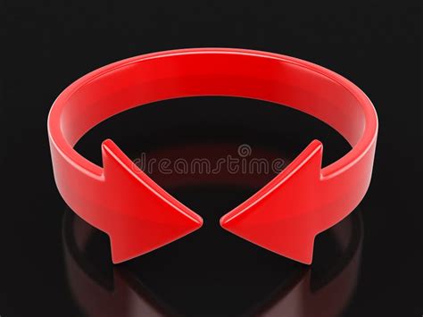 Arrow Sign Horizontal Rotation Stock Illustration Illustration Of