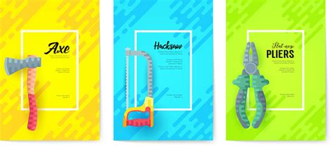 다른 건축 회사 브로셔 카드입니다 배너의 전단지 잡지 포스터 책 표지 서식 파일 도구를 작업 화려한 하루 건물 작업 설정된