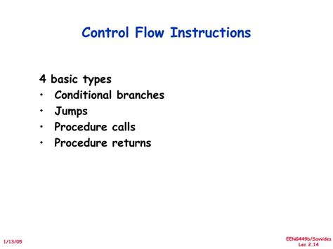 ppt eeng 449bg cpsc 439bg computer systems lecture 2 instruction set architectures powerpoint