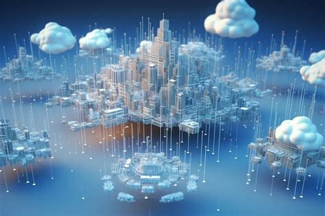 Premium Ai Image Cloud Networks Concept
