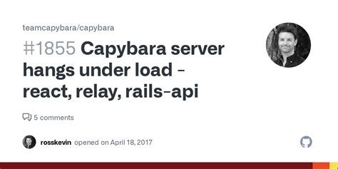 capybara server hangs under load react relay rails api · issue