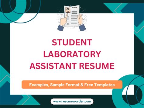 Student Laboratory Assistant Resume Examples Sample Templates Tips