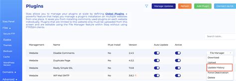 How To View Plugin Theme Update History Managed WordPress Hosting Platform