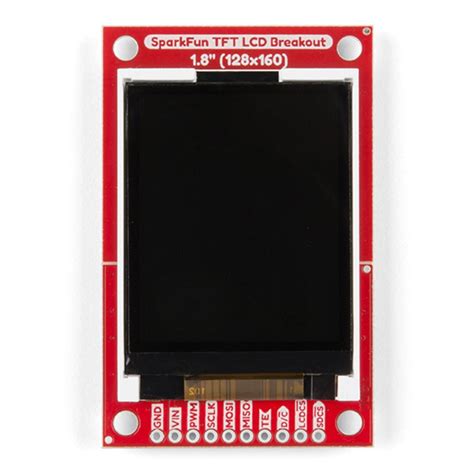 Sparkfun 18 128x160 Tft Lcd Breakout Board Robotshop