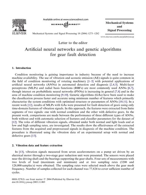 samanta2004 pdf pdf artificial neural network principal component