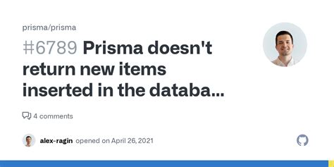 Prisma Doesnt Return New Items Inserted In The Database Findmany