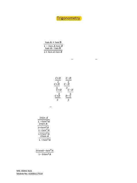 7 Trigonometry Part 1 Pdf