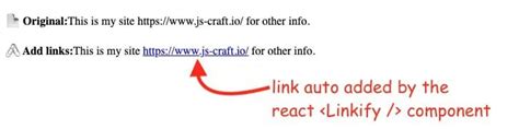 react detect urls in text and convert them to links r learnjavascript