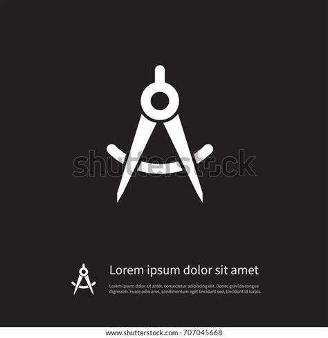 Isolated Measurement Dividers Icon Compass Vector Stock Vector Royalty Free 707045668