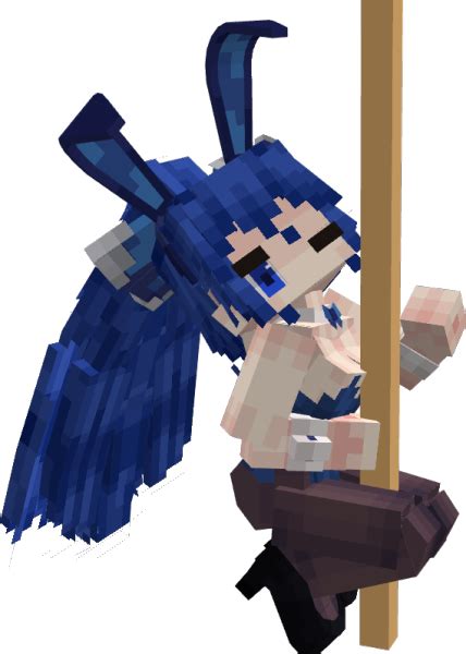 Rabbit Anime Girl Figura Mod Player Model Minecraft Fan Art