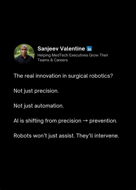 Medtech Surgicalrobotics Ai Innovation Medicaldevices Sanjeev