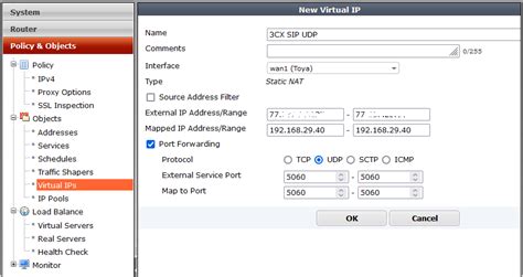 3cx Port Forwarding In Fortigate Static Nat 11 Hotkey404