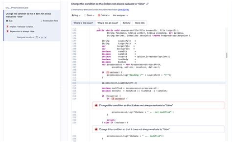 Cannot Understand SonarQube Issue Rationale Change This Condition So It Does Not Evaluate To
