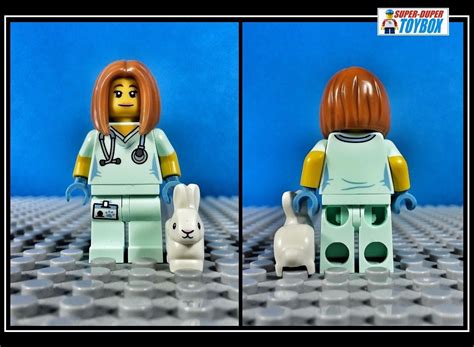 Super DuperToyBox Lego Series 17 Surfer And Veterinarian Minifigs