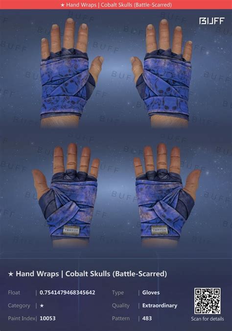 BUFF PRICE Hand Wraps Cobalt Skulls BS Tags Csgo Knife Csgo Skins Csgo Gloves Ak M A