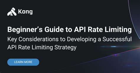 what is api rate limiting examples and use cases kong inc