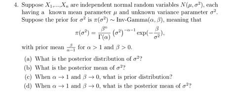 Solved Suppose X1,...,Xn are independent normal random | Chegg.com