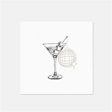 Cute Martini Glass And Disco Ball Last Disco Bachelorette Birthday