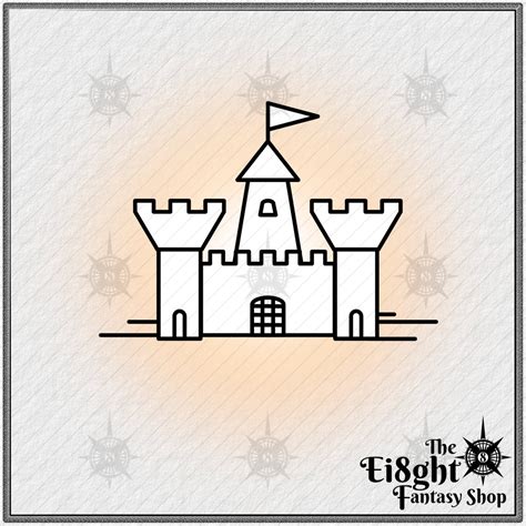 Cartography Fantasy Map Symbols Vector Svg Pdf Files Fully Editable Etsy
