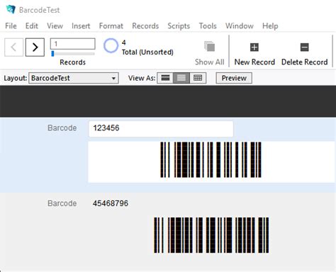 Custom Function Implementation For Filemaker Native Barcode Generator