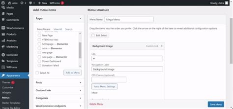 How To Create A Mega Menu Using The Nav Menu Module Of Astra