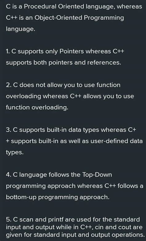 Differentiate Between C And C Brainly In