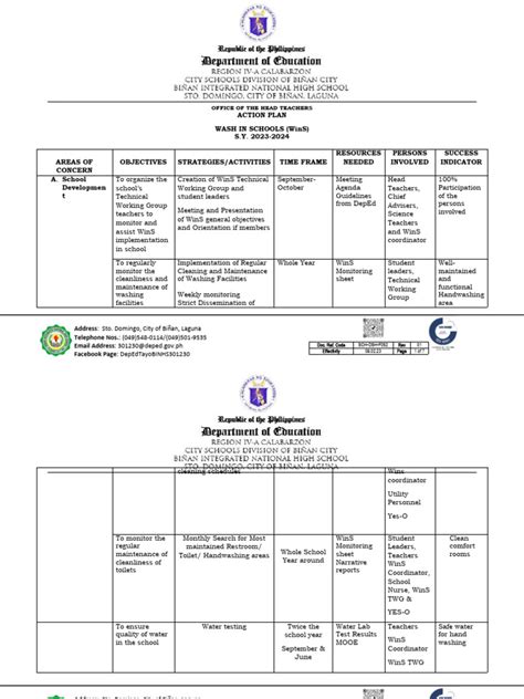 Wins Action Plan Pdf