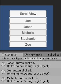 Greg And A Duck Unity UI Dynamic Buttons And Scroll View