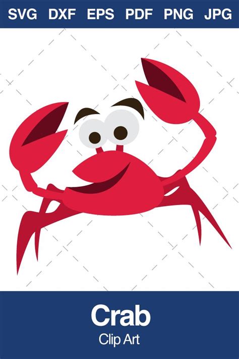 Cartoon Crab Clip Art And Vector Illustration
