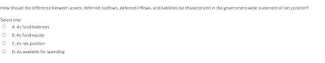 Solved How Should The Difference Between Assets Deferred Chegg Com