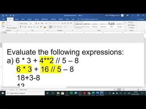 OPERATOR PRECEDENCE EVALUATE EXPRESSION PYTHON Evaluating Expressions Online Education