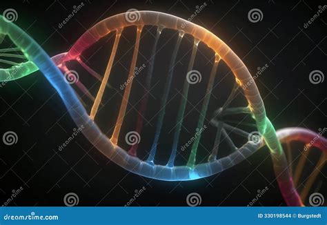 Illustrative Depiction Of Nucleic Acid Double Helix With Connected