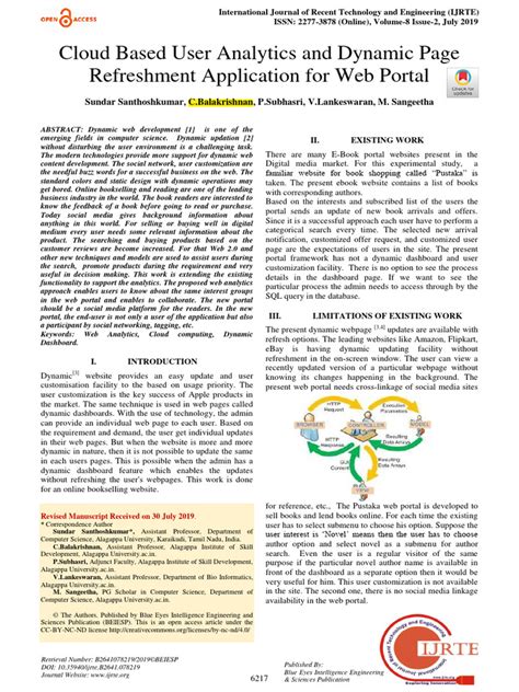 Cloud Based User Analytics Pdf Ajax Programming World Wide Web
