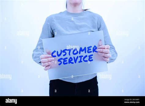 Writing Displaying Text Customer Service Business Approach Process Of Ensuring Customer