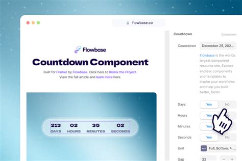 How To Add A Countdown Timer To Framer Flowbase