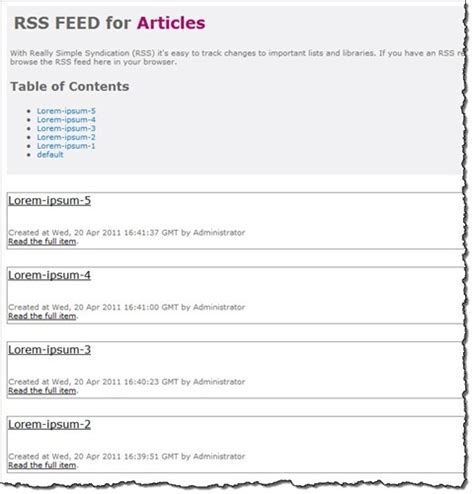 Creating Better RSS Feeds With SharePoint Content Query Web Part Waldek Mastykarz
